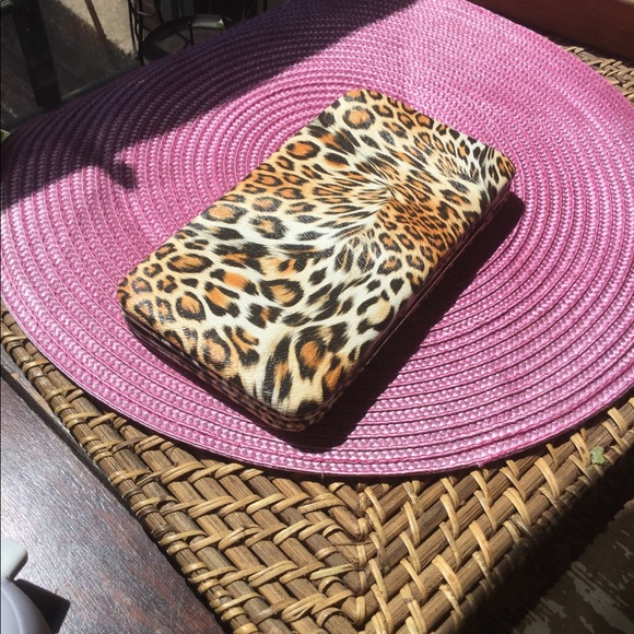 Bags | Leopard Print Wallet | Poshmark